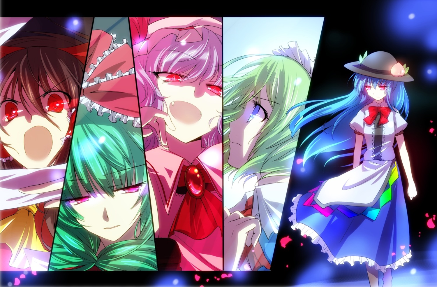 kuro mame touhou alice margatroid hakurei reimu hinanawi tenshi kagiyama hina remilia scarlet ...